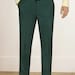 Handmade Forest Green Dress Pants, Tailored Fit Poly-wool Trousers - Etsy