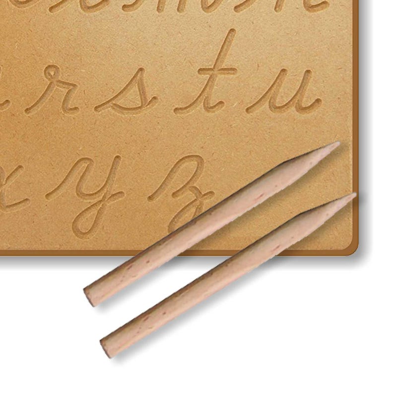 Cursive Wooden Alphabet Lightweight Tracing Board Handwriting ...