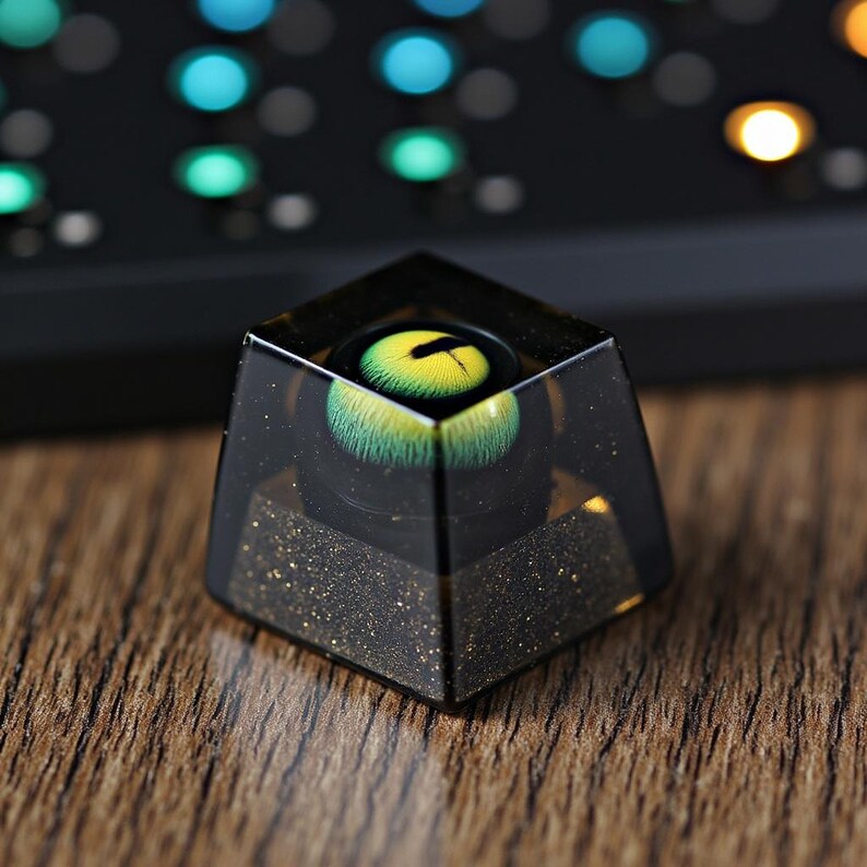 Dragon Eye Artisan Keycap – Handmade Resin Keycap – Custom Mechanical ...