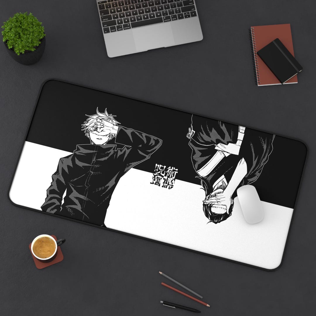 Gojo & Geto Anime Desk Mat | Jujutsu Mouse Pad | Dark Kaisen Cursed ...