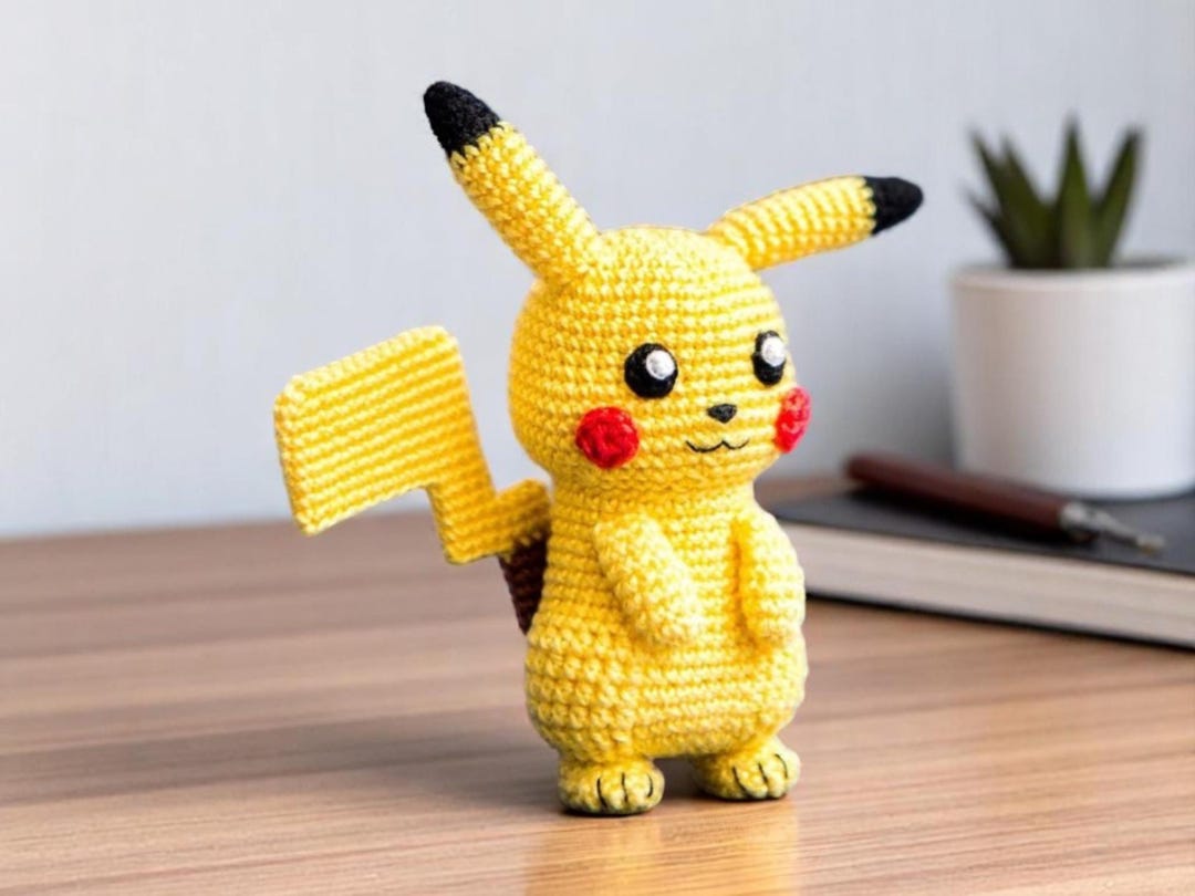 Patrón de crochet de Pikachu sin coser, animales y criaturas marinas ...