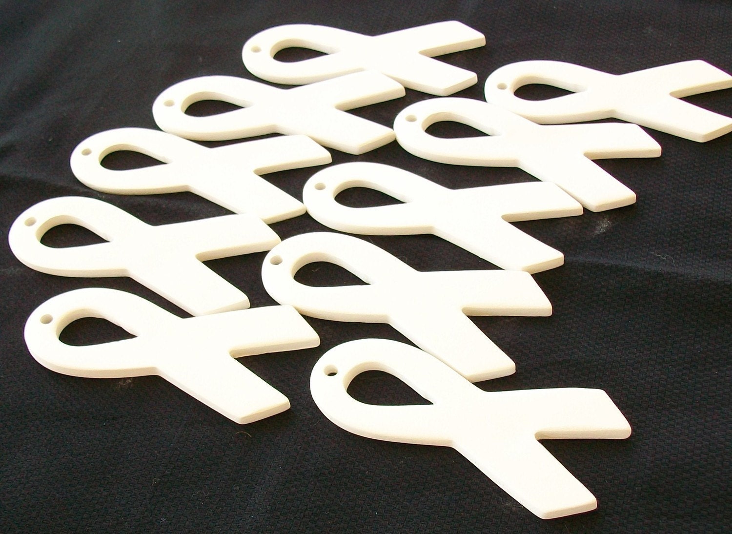DIY Awareness Ribbons Ready to Paint Bisque - Set of 10 - Great ...