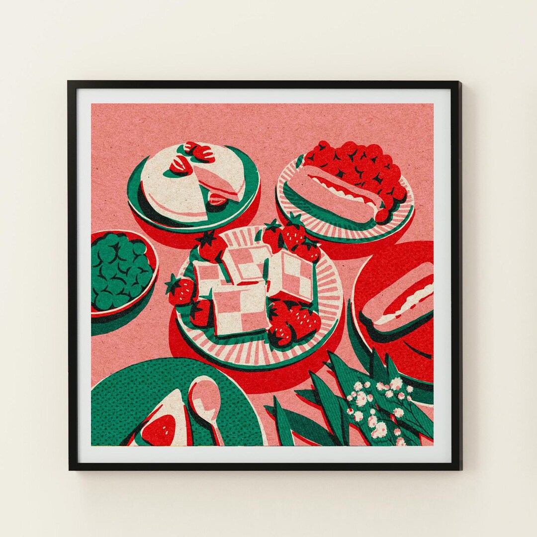 Dessert First, Always Art Print, Poster, Wall Art, Gift, Home Decor ...