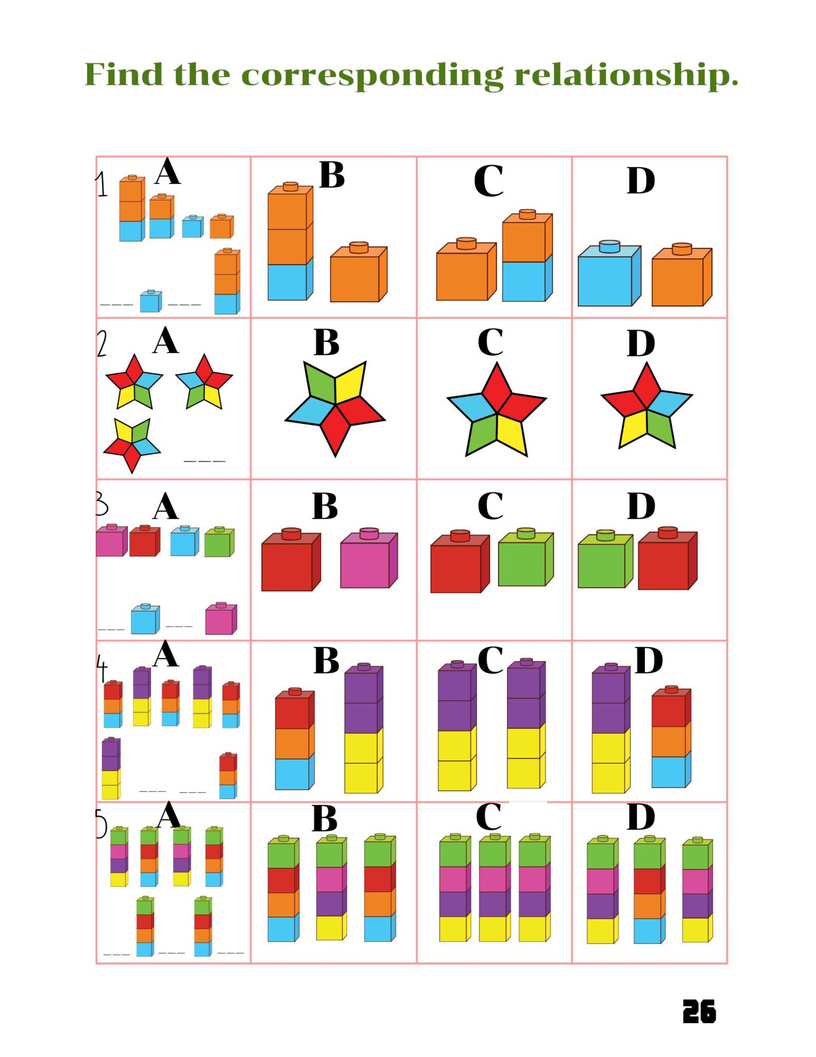 Preschool & Kindergarten Thinking Skills Book or Worksheets,logical ...