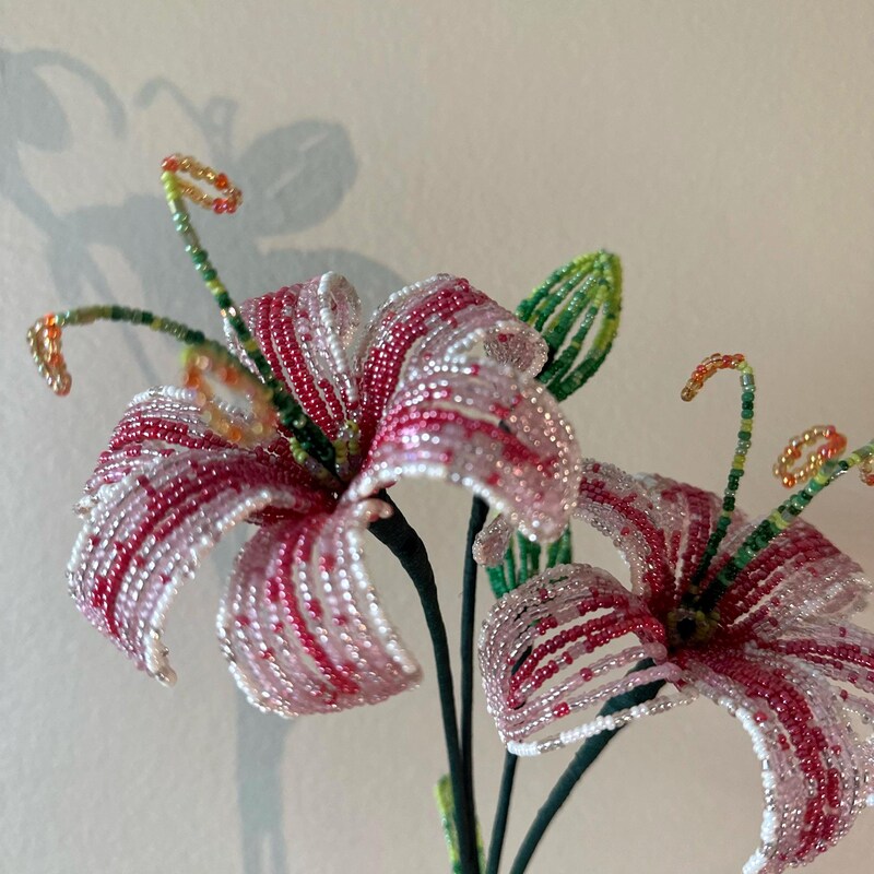 French Beaded Flower - Etsy