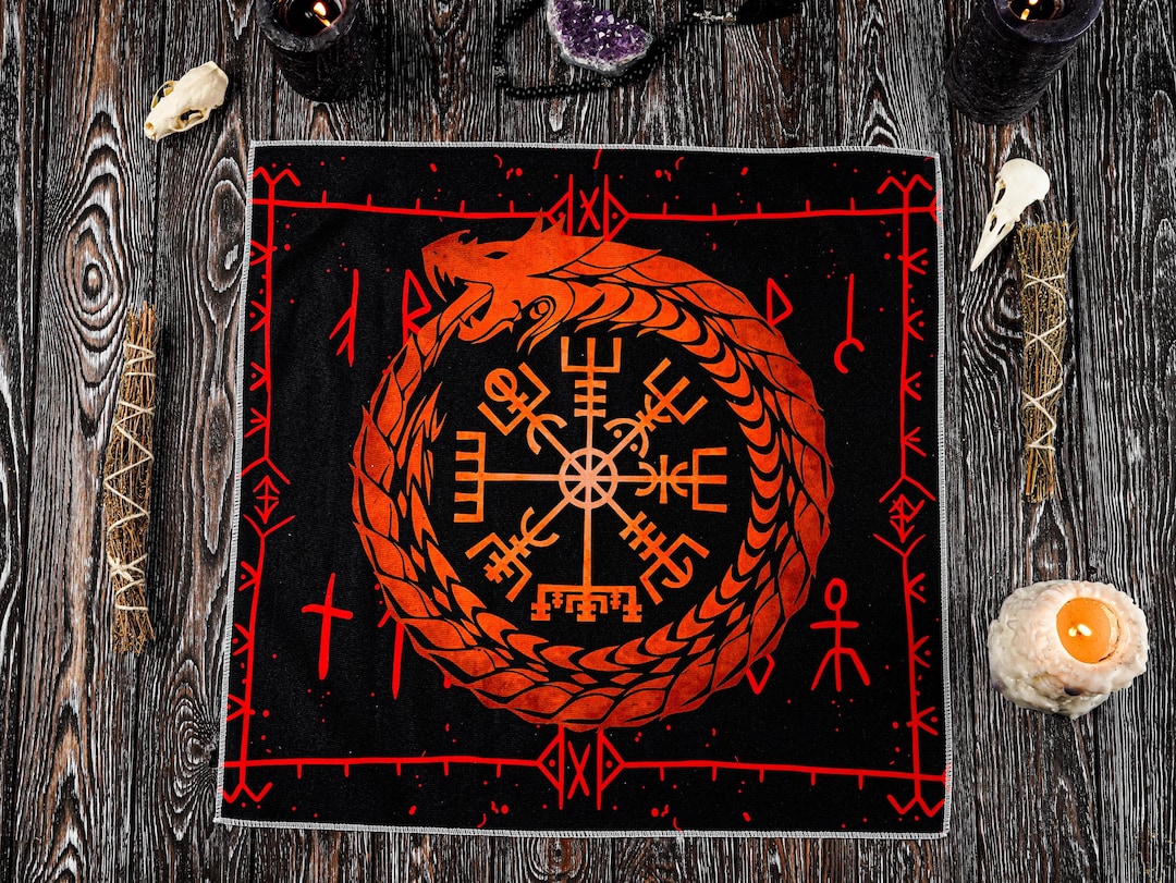 Norse Altar Cloth, Viking Altar Cloth, Rune Reading Mat, Norse Cloth ...