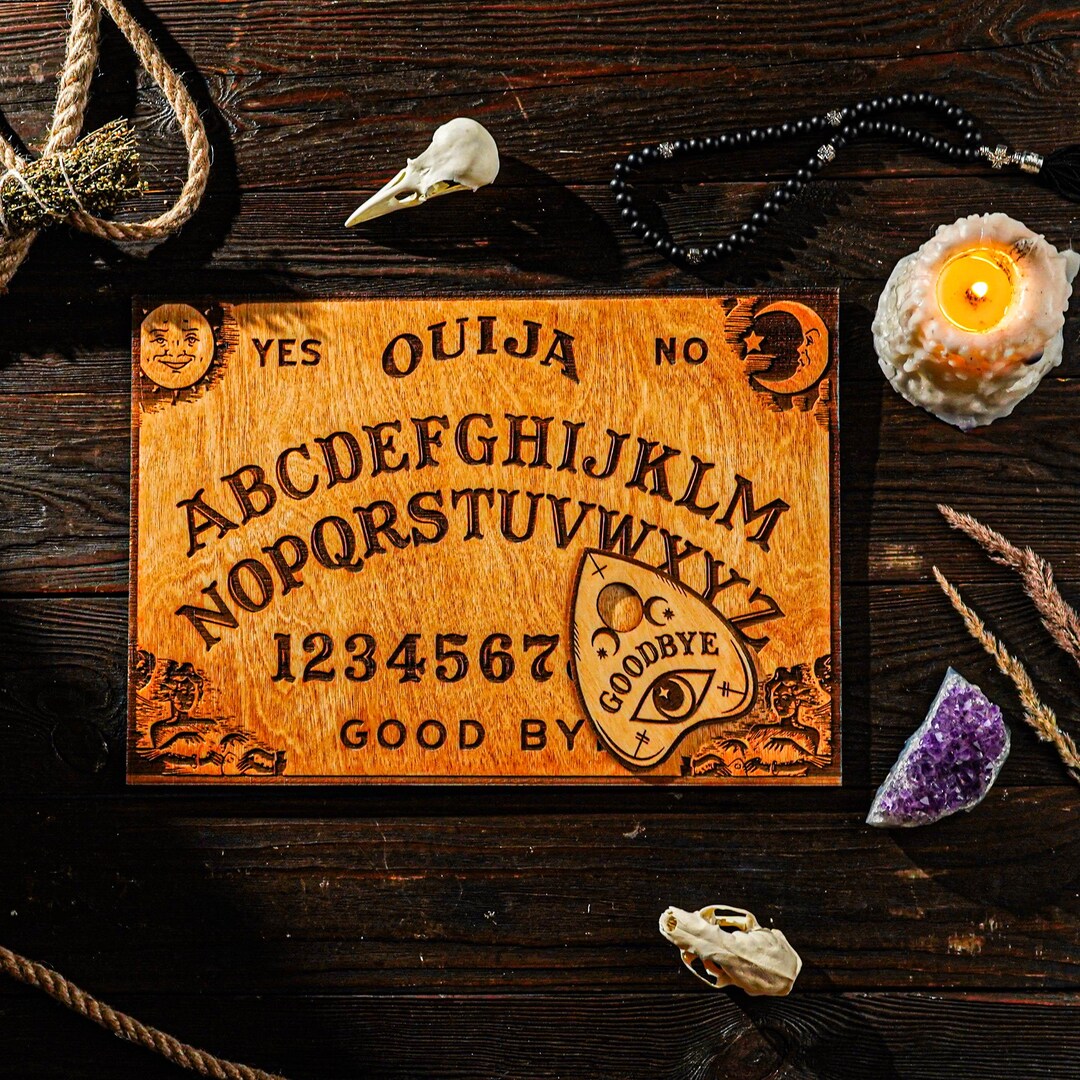 Ouija Board With Planchette, Spirit Board, Talking Board, Divination ...