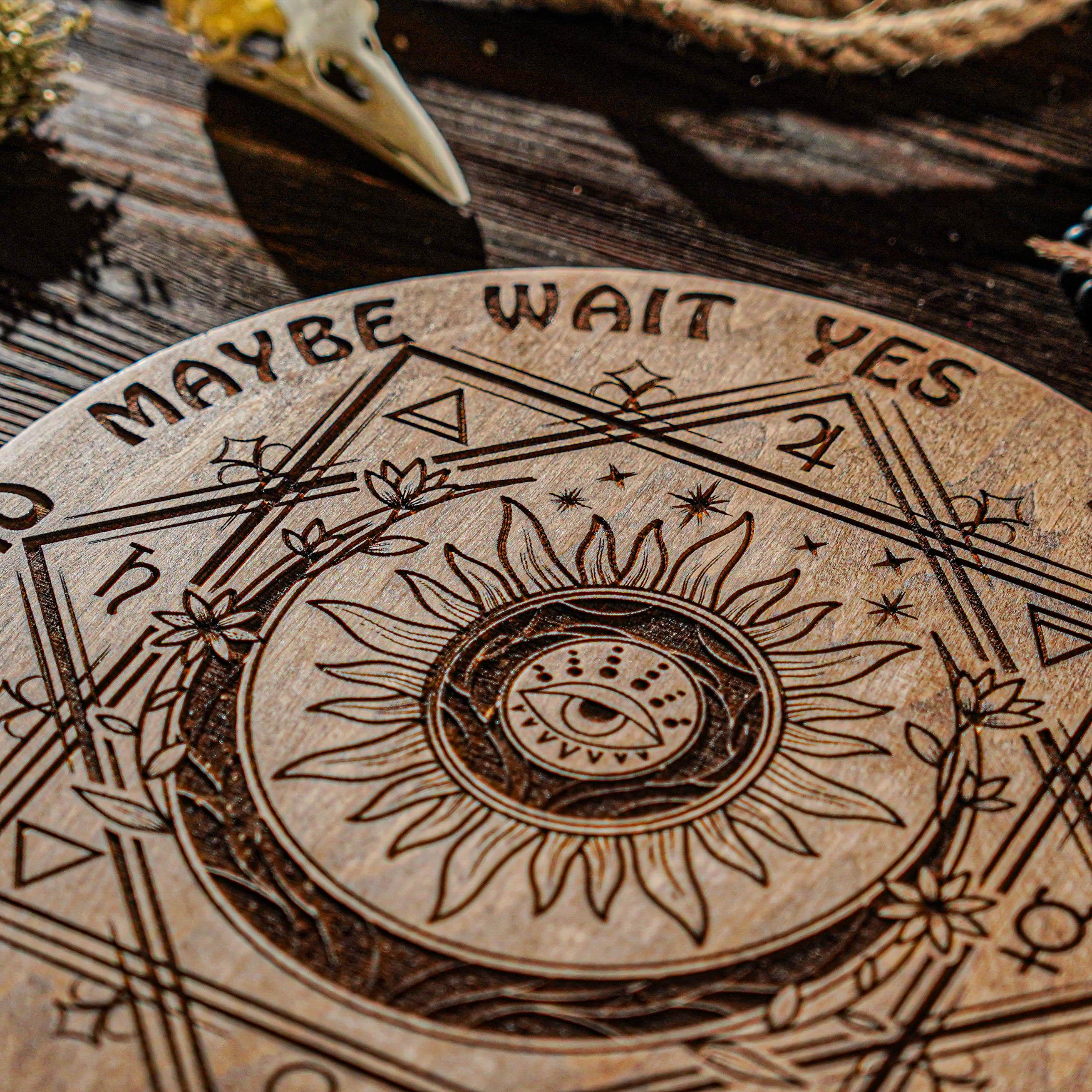 Pendulum Board, Fortune Telling Board, Divination Board, Dowsing Board ...