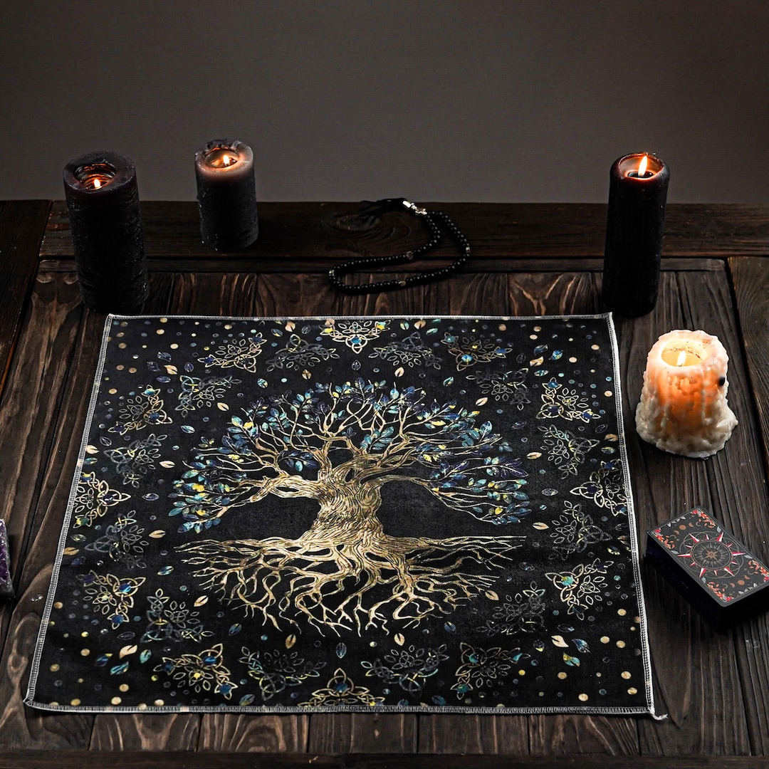 Yggdrasil Cloth, Pagan Altar Cloth, Witch Tablecloth, Norse Altar ...