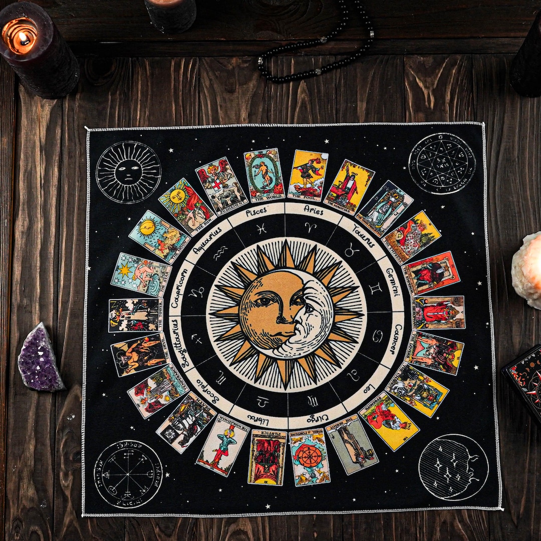Altar Cloth, Tarot Reading Cloth, Divination Cloth, Altar Mat, Altar ...