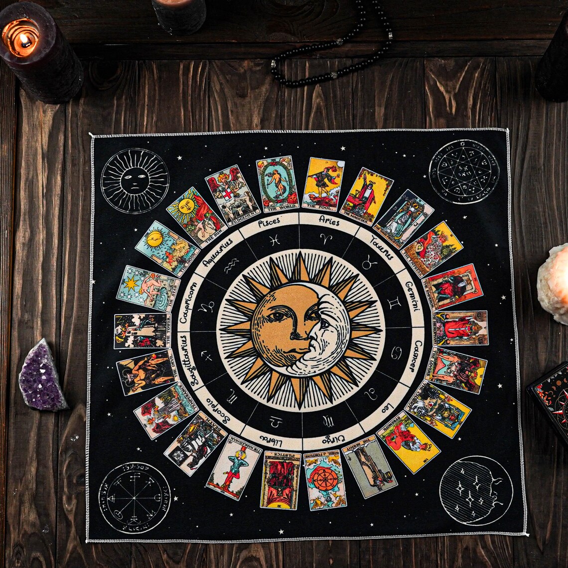 Altar Cloth, Tarot Reading Cloth, Divination Cloth, Altar Mat, Altar ...