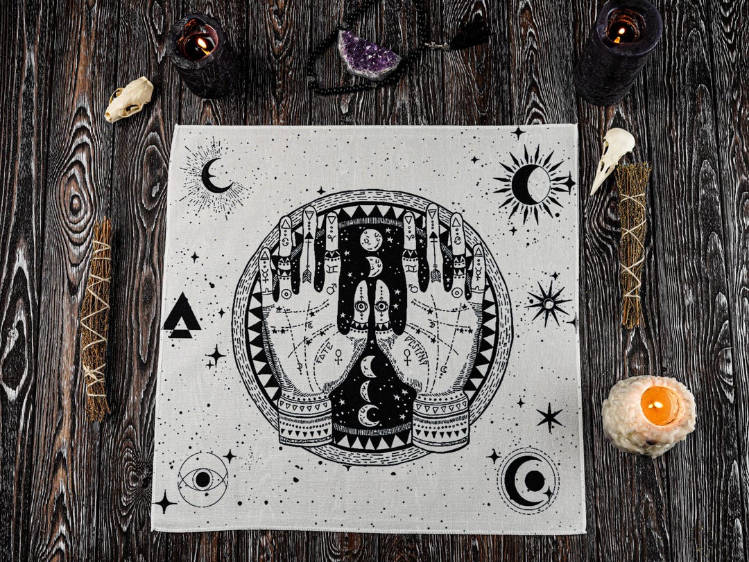 Divination Cloth, Altar Cloth, Tarot Reading Cloth, Altar Mat, Altar ...