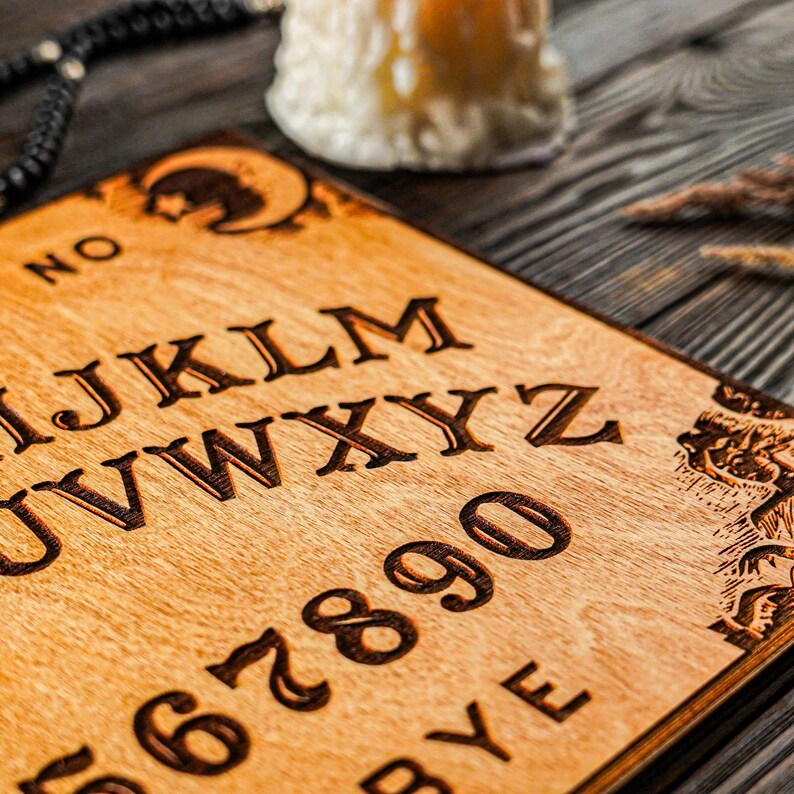 Ouija Board With Planchette, Spirit Board, Talking Board, Divination ...