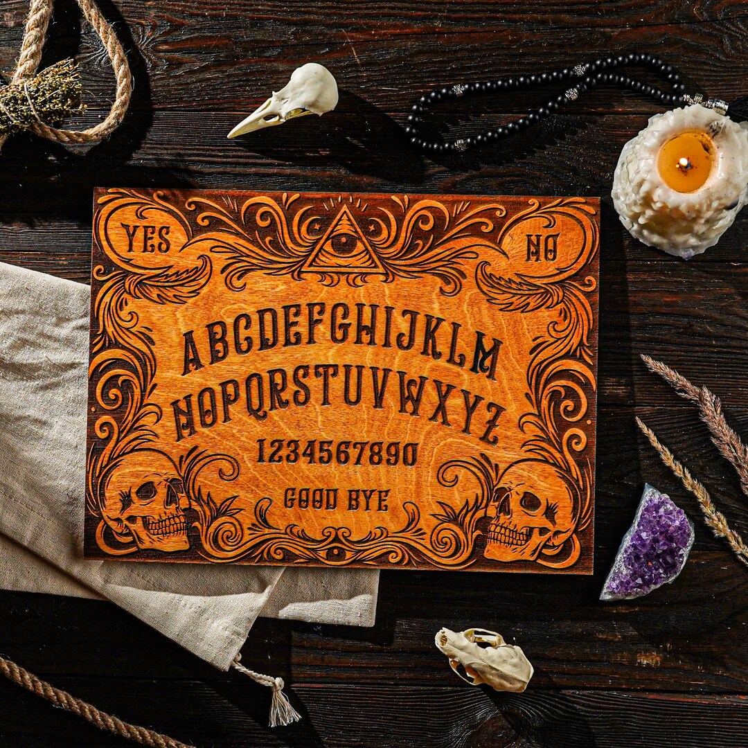 Wooden Spirit Board, Engraved Talking Board, Ouija Board, Custom Spirit ...