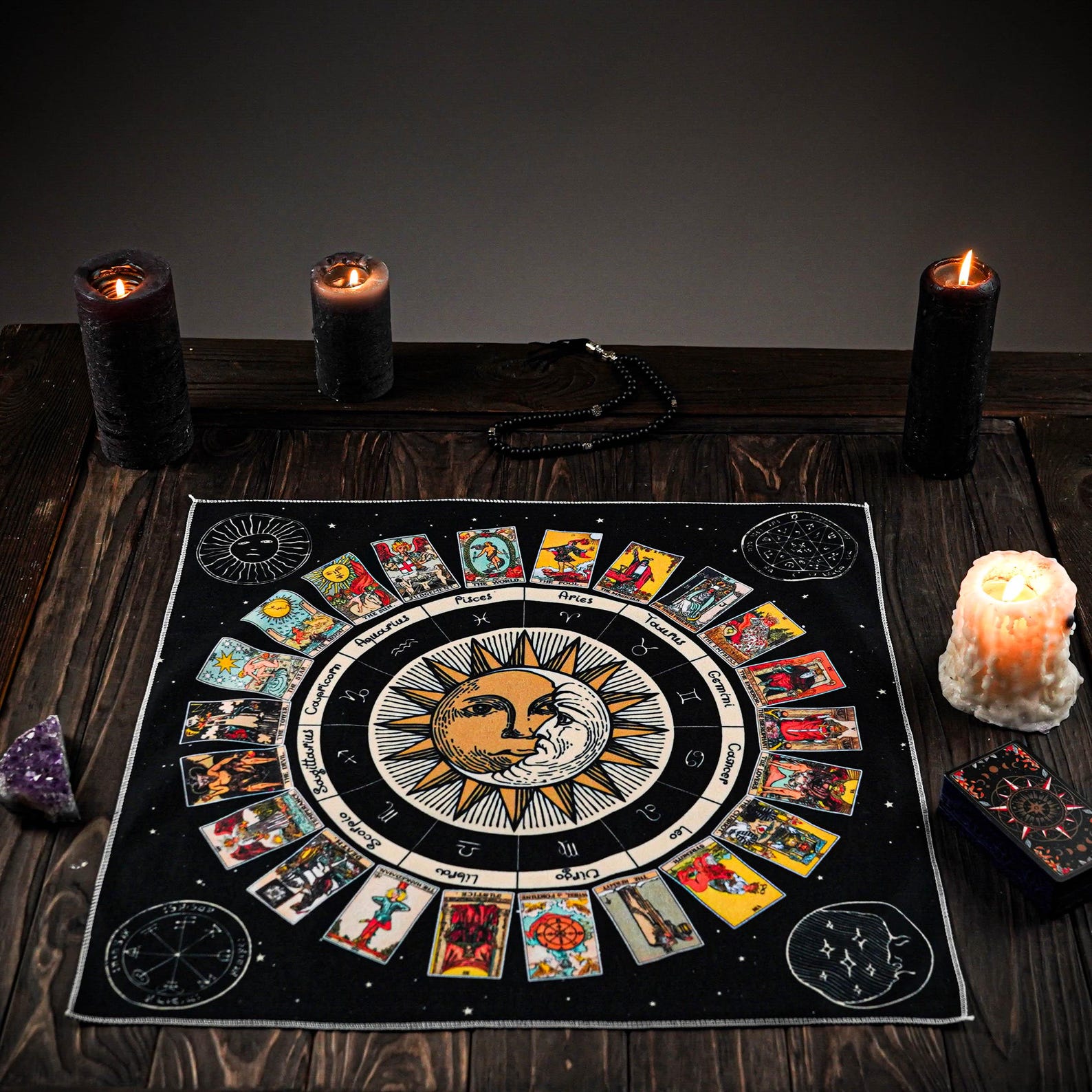 Altar Cloth, Tarot Reading Cloth, Divination Cloth, Altar Mat, Altar ...