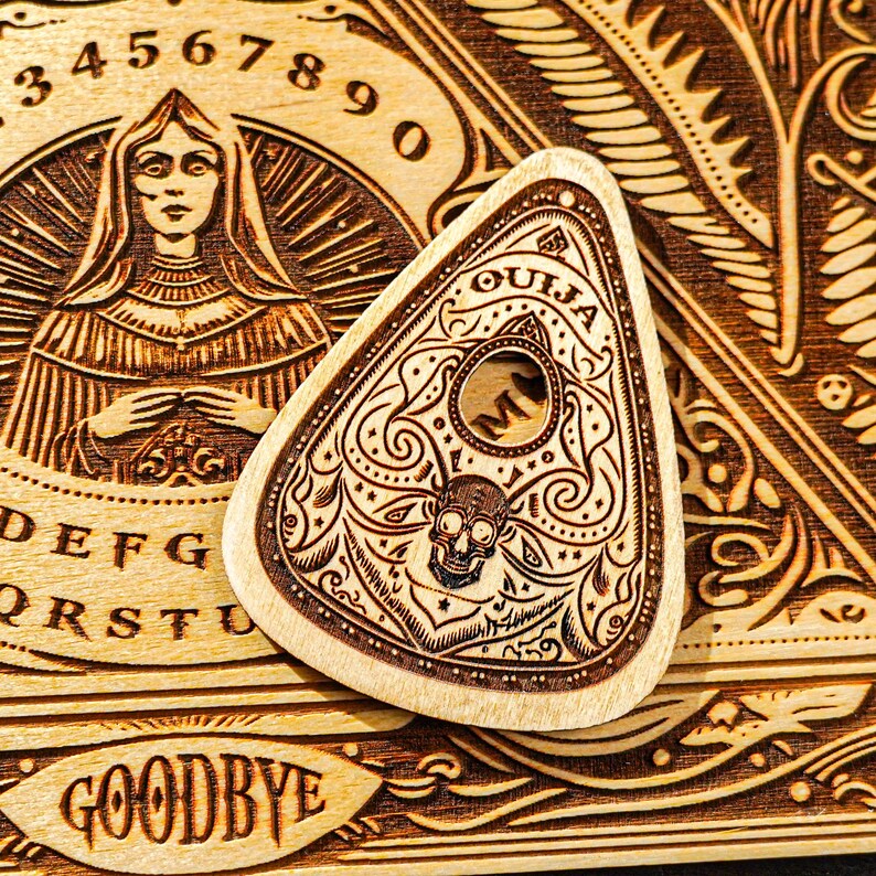 Ouija Board, Wooden Talking Board, Spirit Ouija Board With Planchette ...