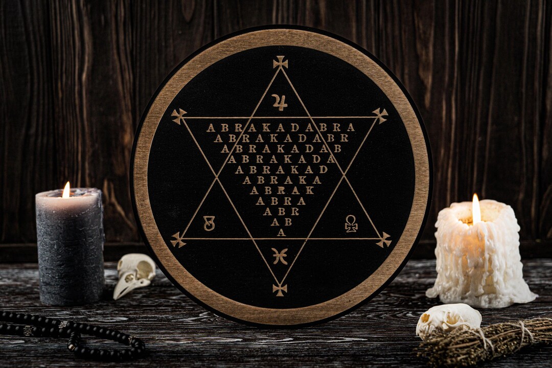 Abracadabra - Cornish Witchcraft Amulet Occult Board, Ritual Board - Etsy