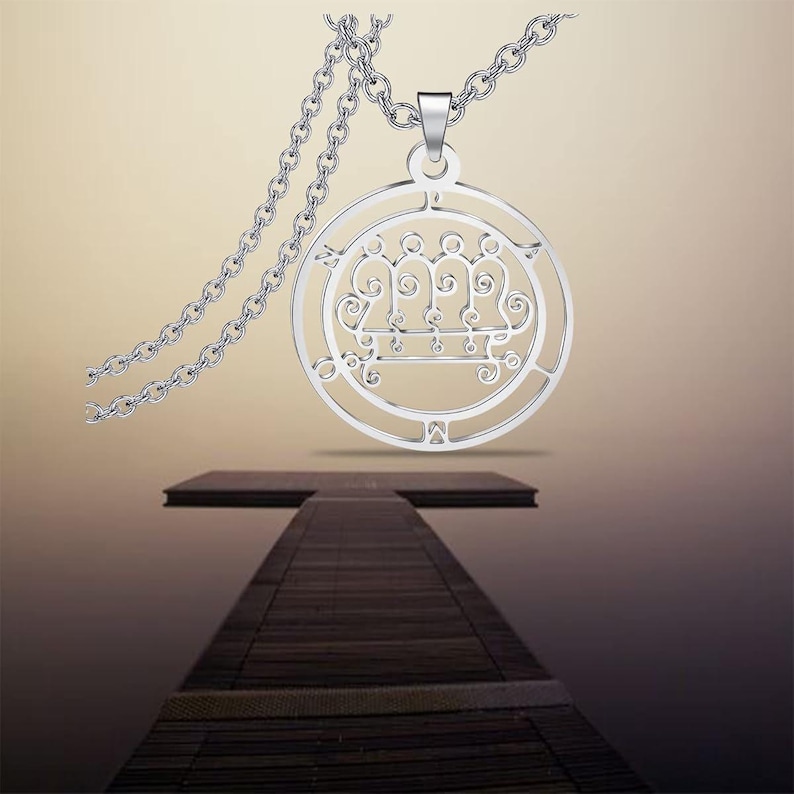 Paimon Sigil Necklace, Sigil of Paimon Pendant, King Paimon Goetia ...