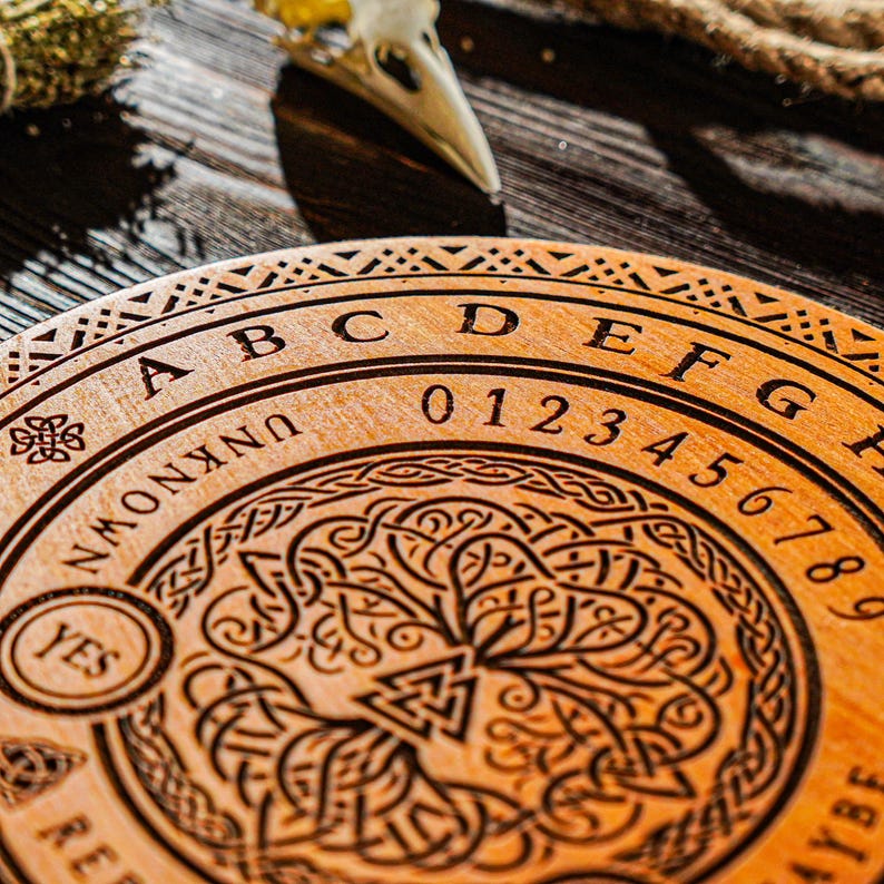 Norse Pendulum Board, Norse Altar Tile, Tree of Life Altar, Divination ...