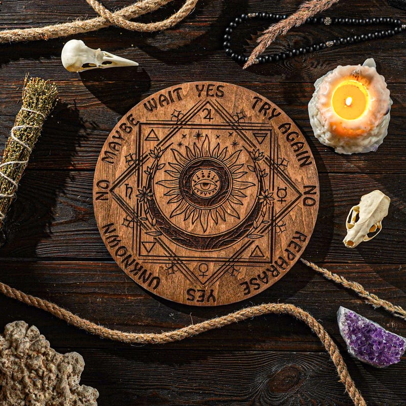Pendulum Board, Fortune Telling Board, Divination Board, Dowsing Board ...