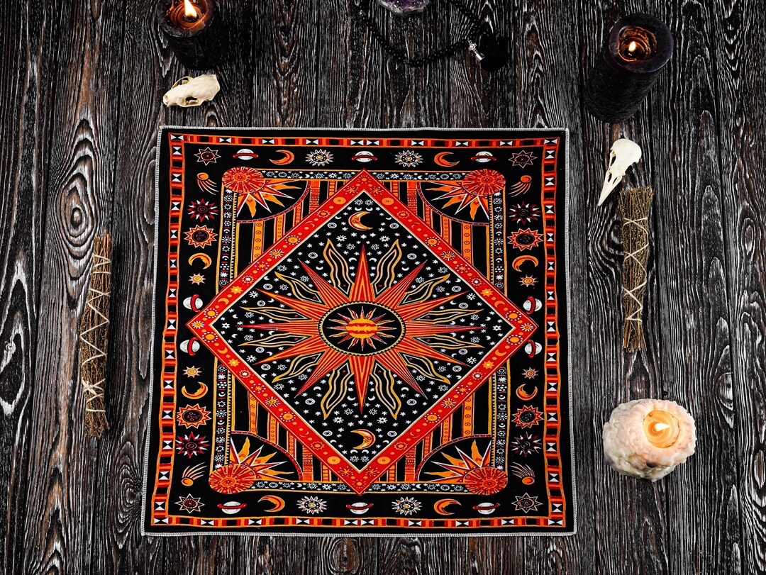 Altar Cloth, Tarot Reading Cloth, Divination Cloth, Altar Mat, Altar ...