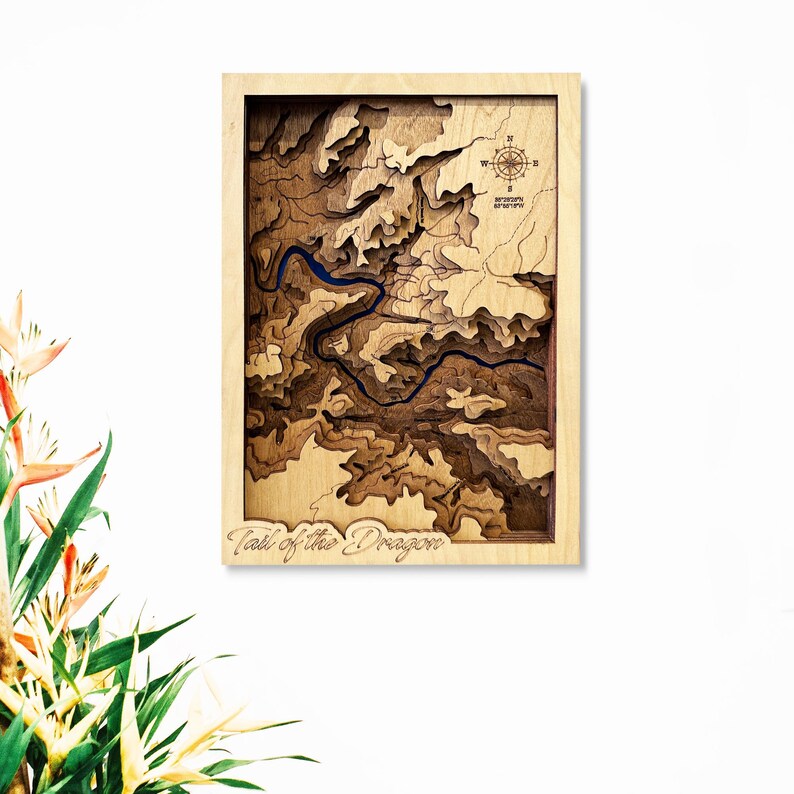 Custom Laser Cut Lake Map Bathymetric – Personalized Wooden Lake Art ...