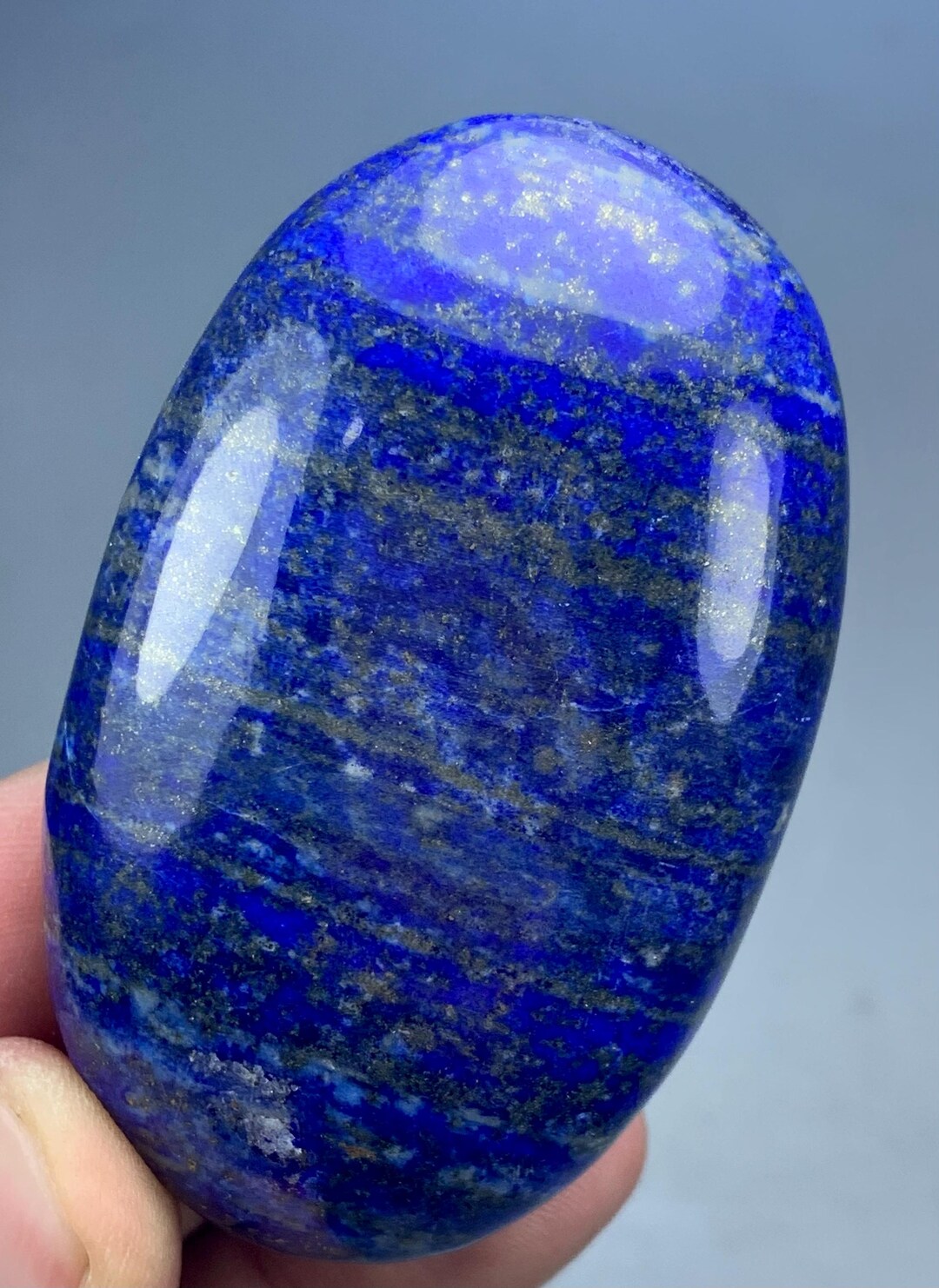 Royal Blue Lapis Lazuli Palm Stone: Polished Healing Crystal - Etsy