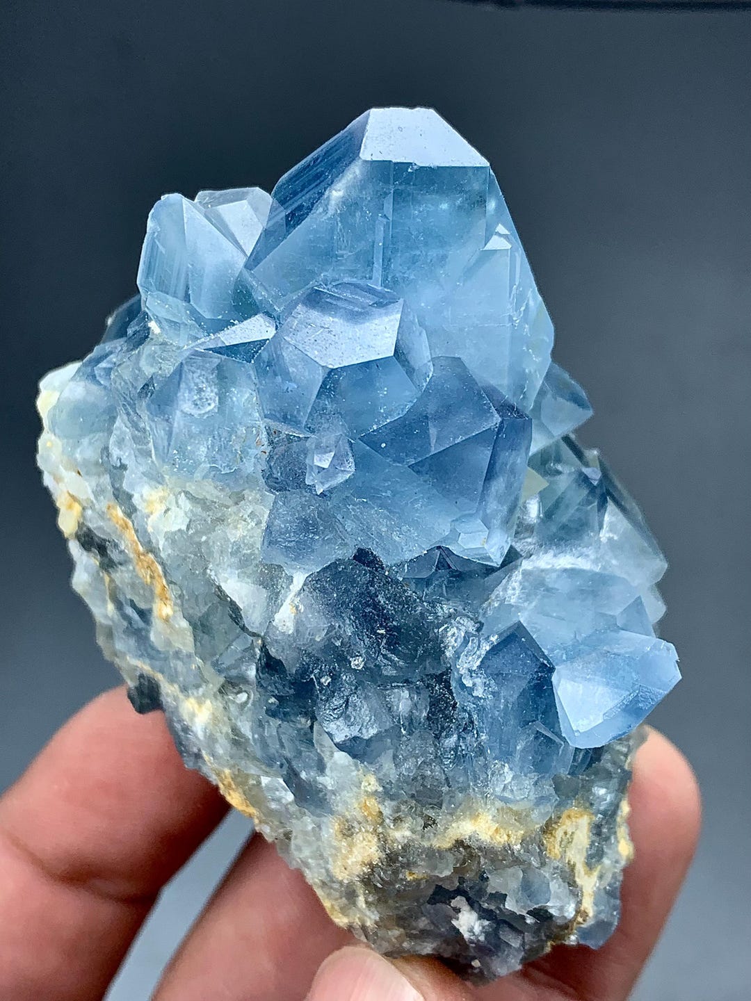 224 Gram Natural Blue Celestine Crystal Specimen From Afghanistan - Etsy
