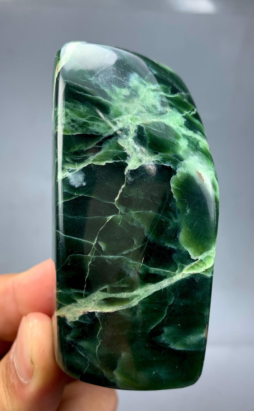Beautiful Serpentine Jade Freeform - Serpentine Stone - Etsy