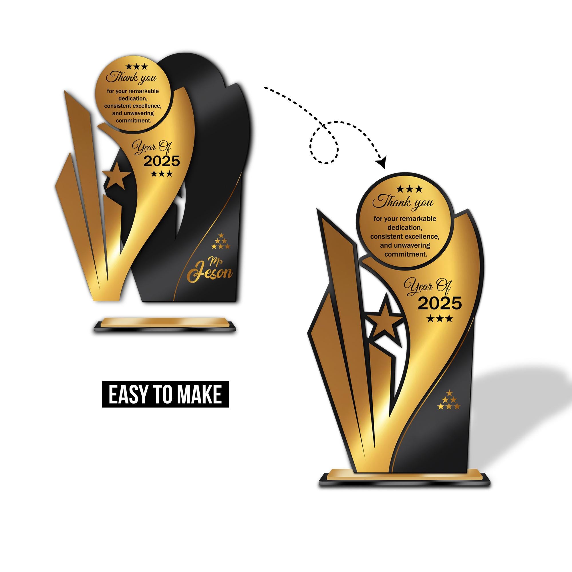 Designs Awards Trophy Laser Cut Bundle, Trophy Laser Cut File, Wooden ...