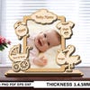 SVG Vintage Airplane Baby Name Sign | Acrylic Cut File for Laser ...