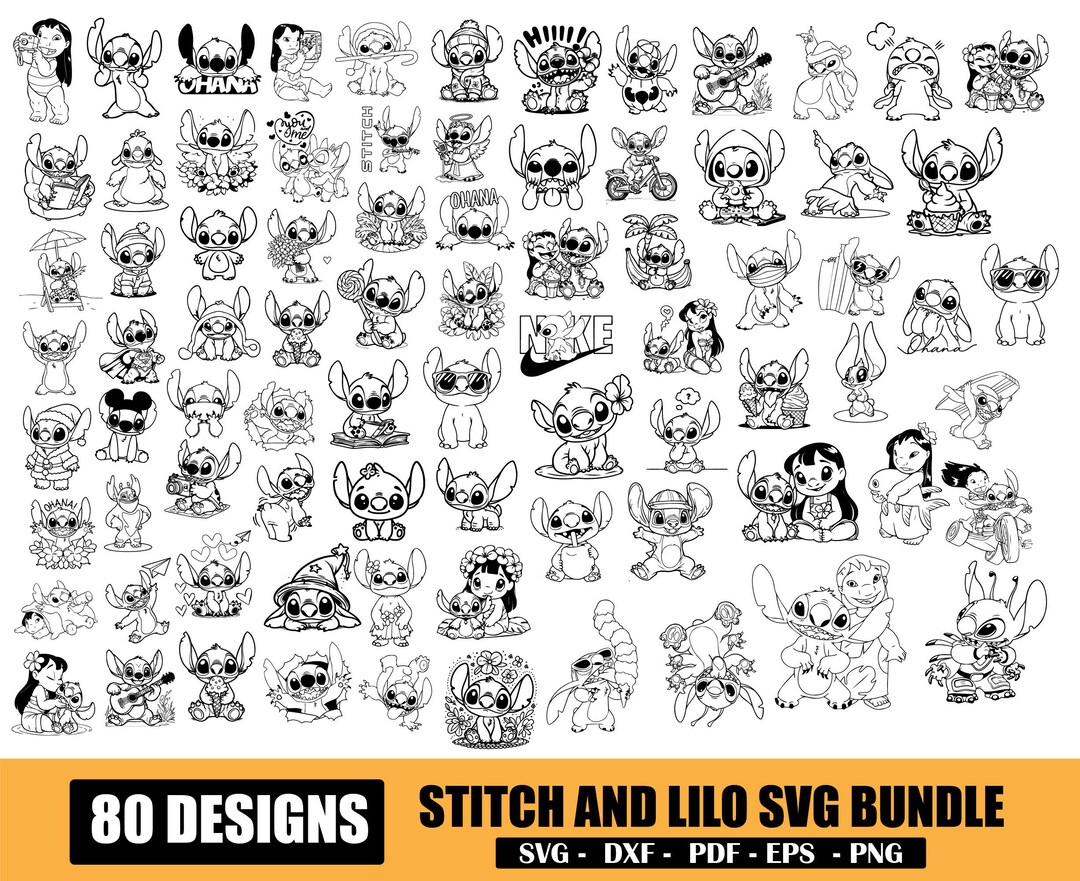 Stich und Lilo SVG, Engel SVG, Silhouette SVG, Becher SVG, Stitch ...