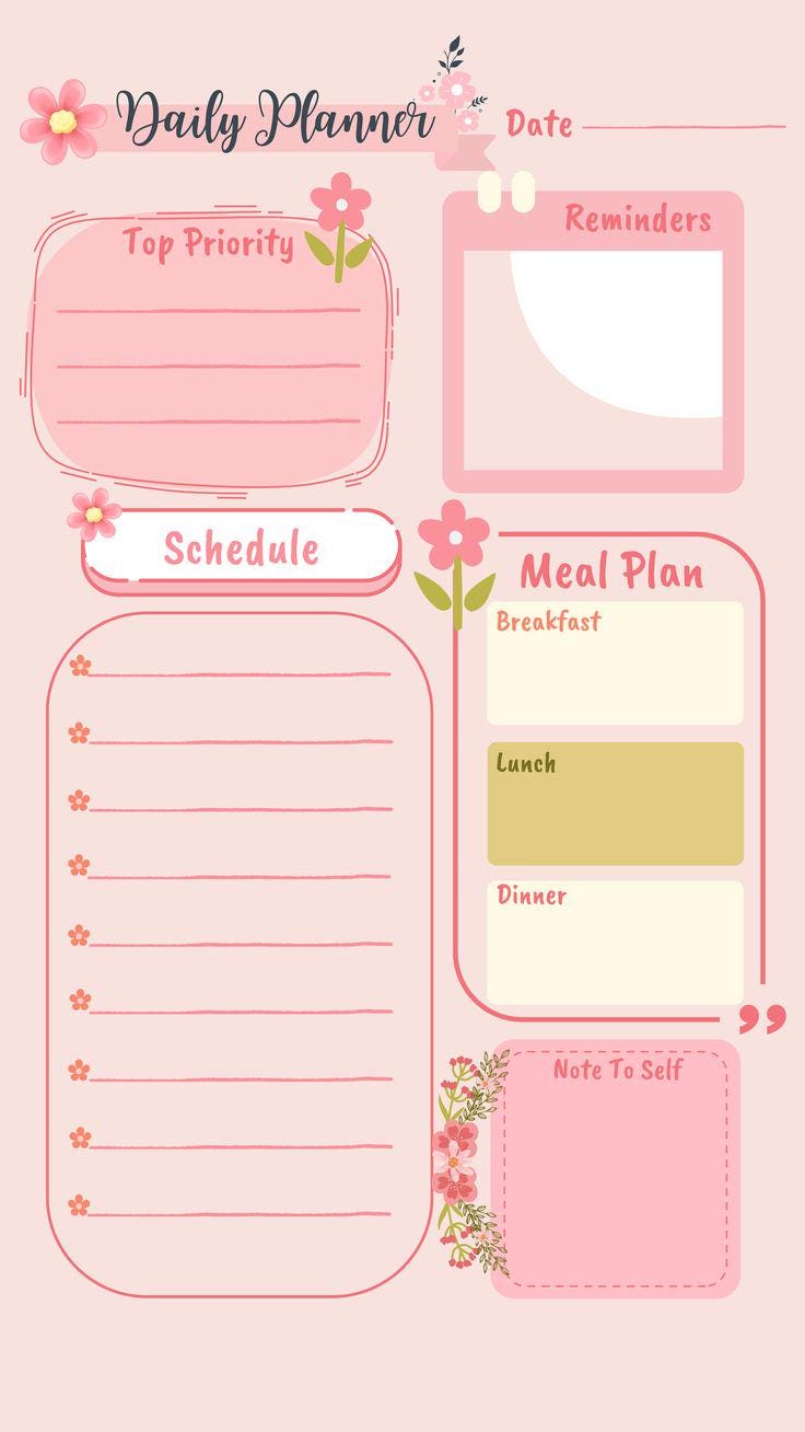 DAILY PLANNER (20pages) - Etsy