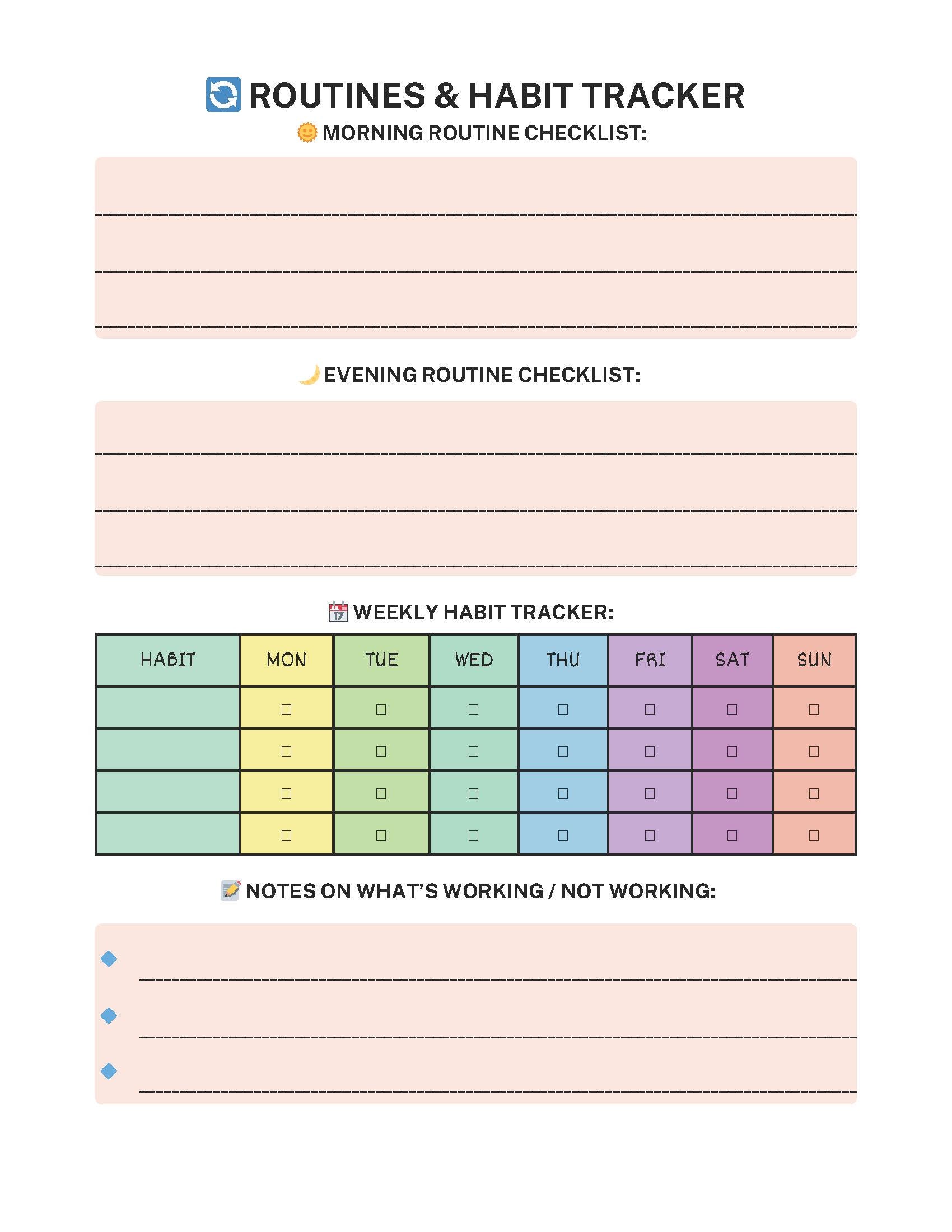 ADHD Printable Planner for Adults – Daily Digital Organizer, Focus ...