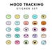Mood Tracker Digital Stickers | Cute Journal Emojis for Goodnotes ...