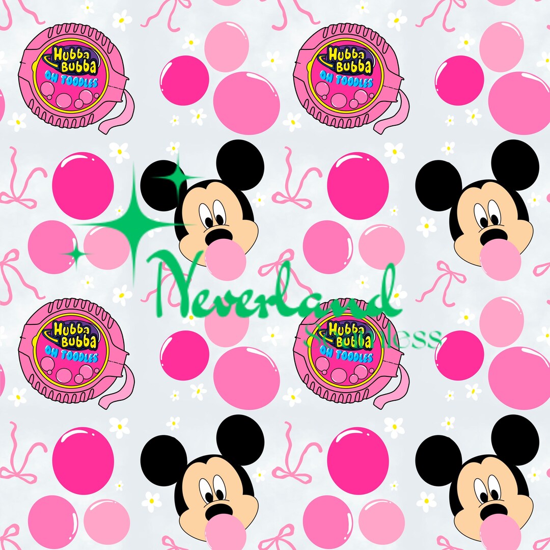 Hubba Bubba Mouse Seamless, Magical Mouse Seamless, Bubble Gum Seamless ...