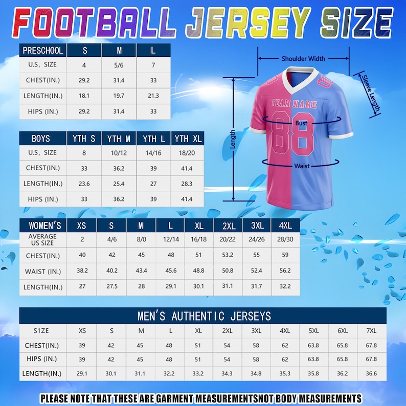 Custom Gradient Football Jersey Embroidered Personalized Team Shirt ...