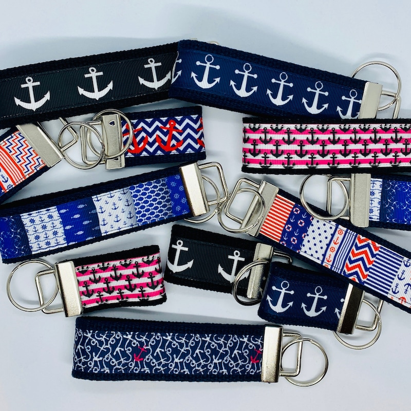 Anchor Keychain - Etsy