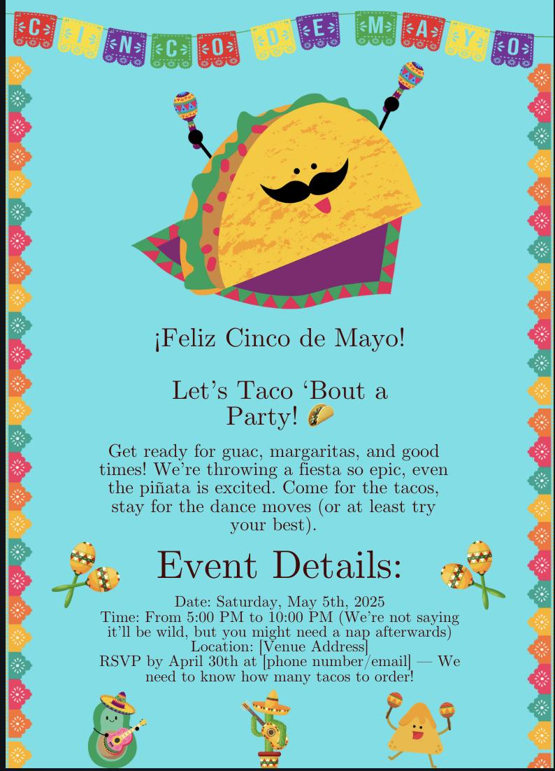 Cinco De Mayo Invitation - Etsy