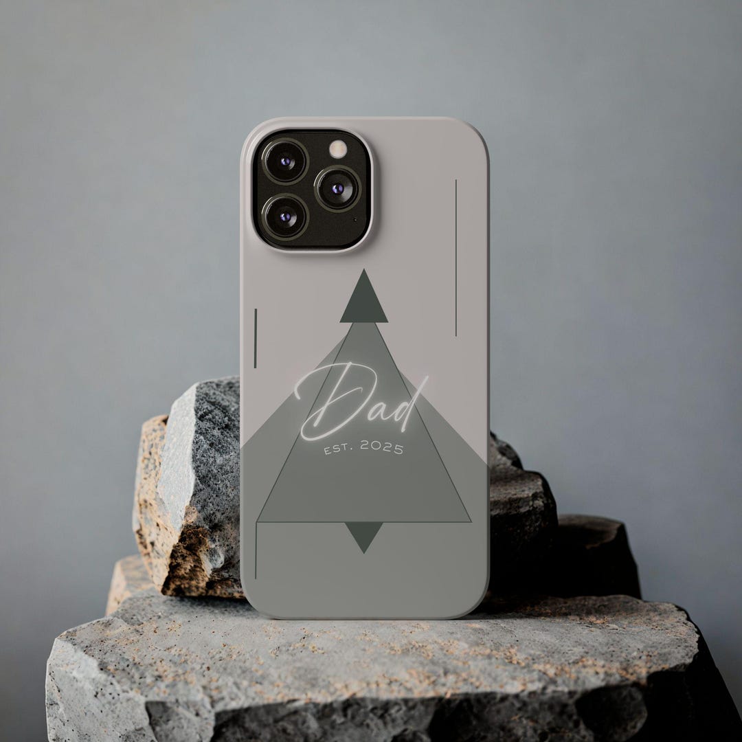 Customizable Modern Geometric Father's Day Case for iPhone 12 & 13 ...