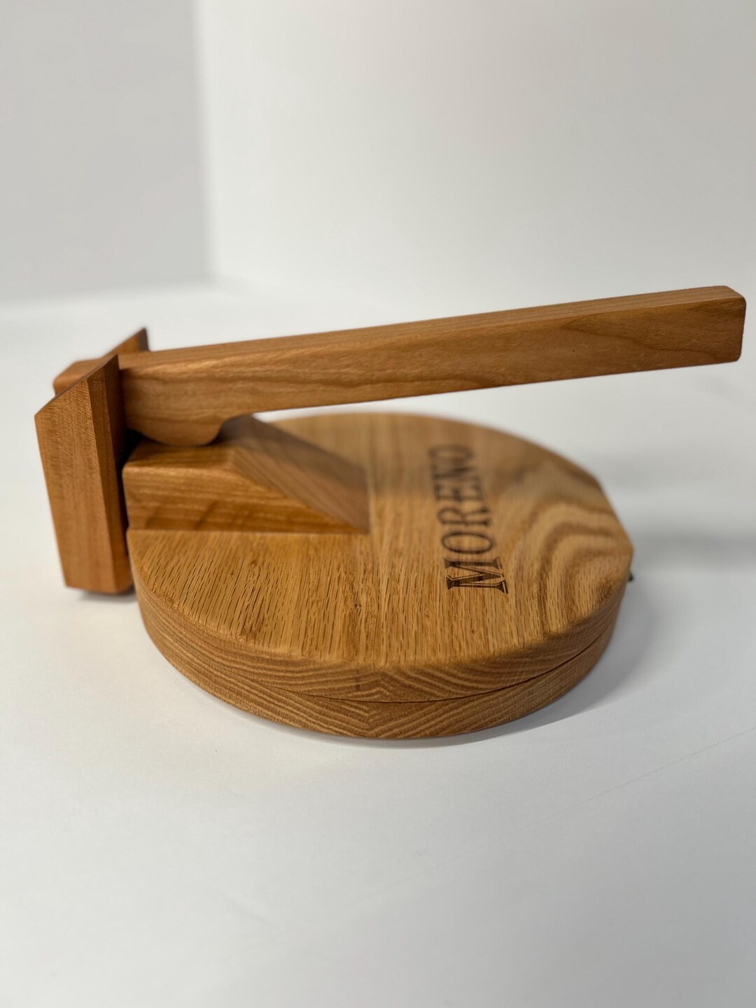 Round Tortilla Press for Tortillas, Dough, Etc. Handmade Hardwood ...