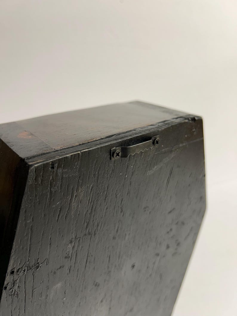 Gothic Coffin Shelf: 24" Wall Display, Custom Paint or Stain Finish ...