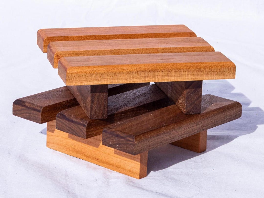 Mini Plant Stand Fancy Plant Riser Hardwood Mini Planter Stand Modern ...