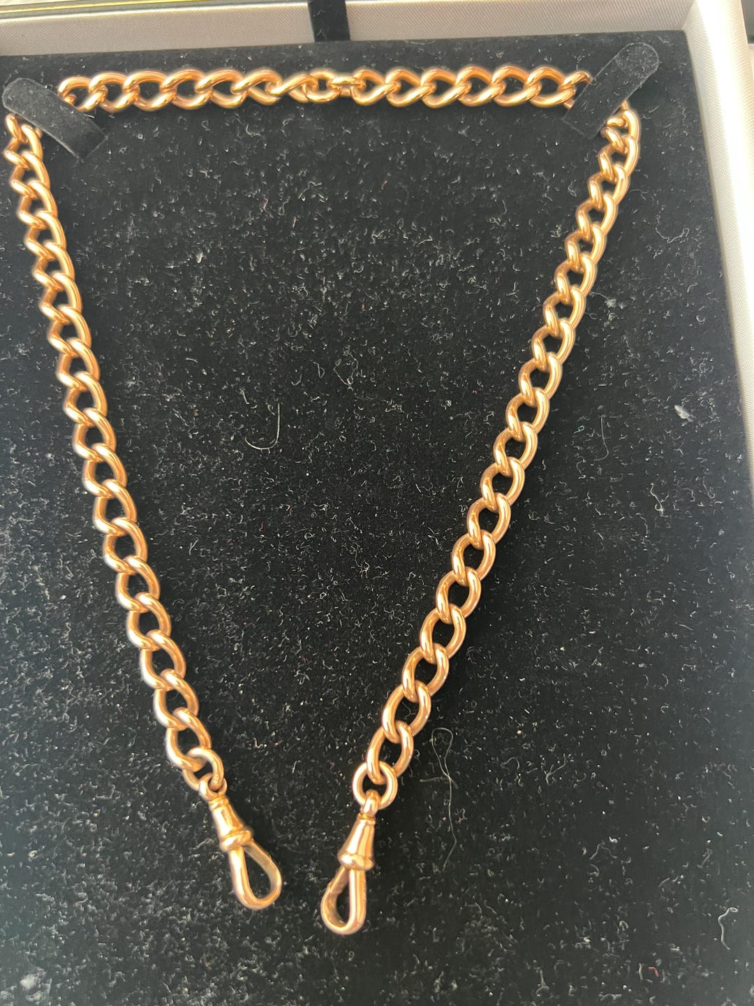 Antique 9ct Solid Gold Albert Watch Chain. by William Henry Adams C1900 ...