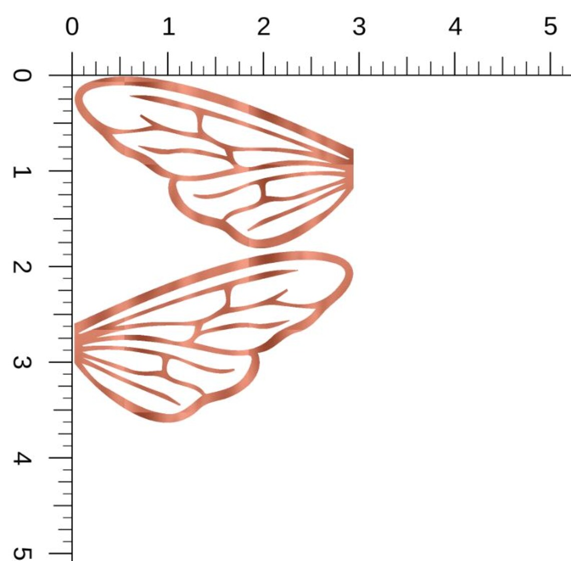 Copper Foil Bee Wing Overlays for Stained Glass, Glass Fusing, Resin ...