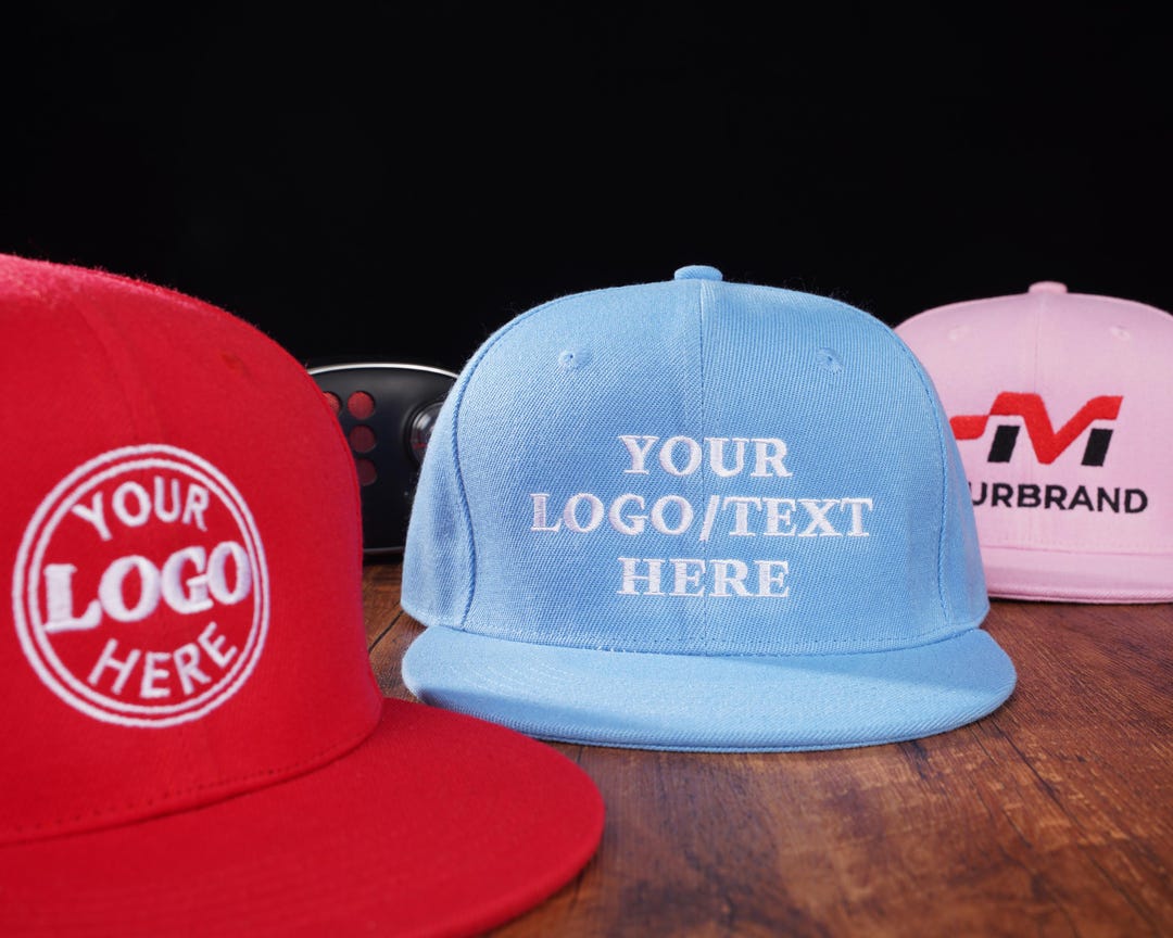 Custom Your Text/logo Embroidery Hat,personalized Flat Bill Hat ...