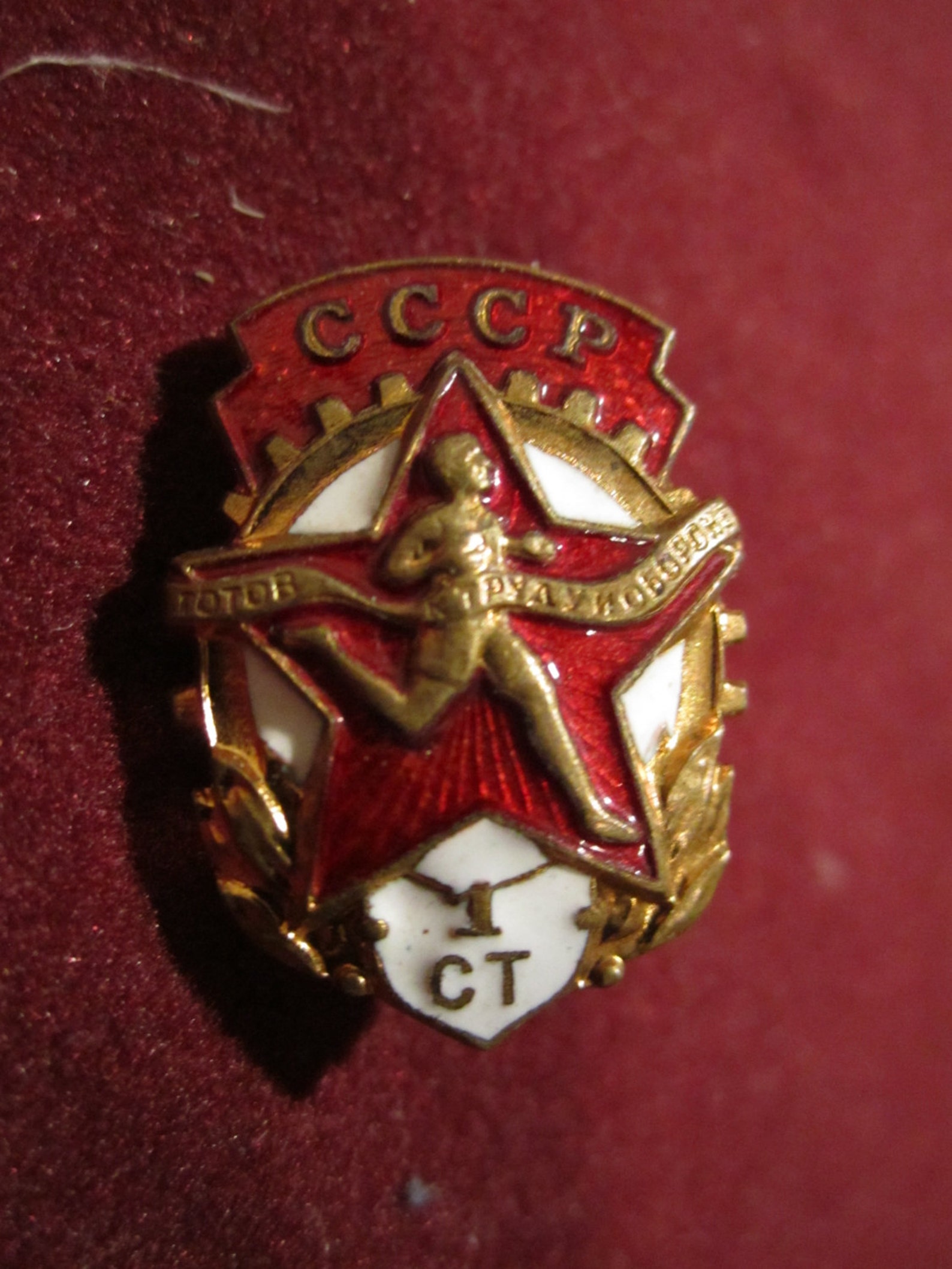 Vintage USSR / CCCP Soviet Pin Badge on the Sport Public Instructor-gto 1-st Degree 1960 - Etsy