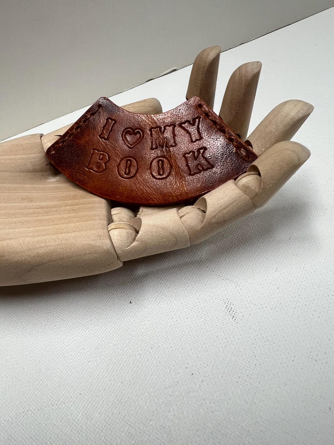 Handcrafted Leather Book Mark, Corner Page Mark, With Custom Stamping ...