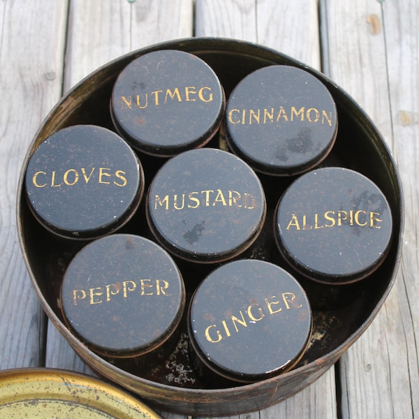 Vintage Spice Tins - Etsy