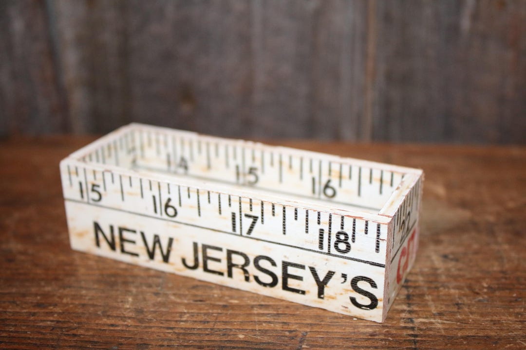 Yardstick Box Business Card Holder Handmade - Wood Wooden Ruler New ...